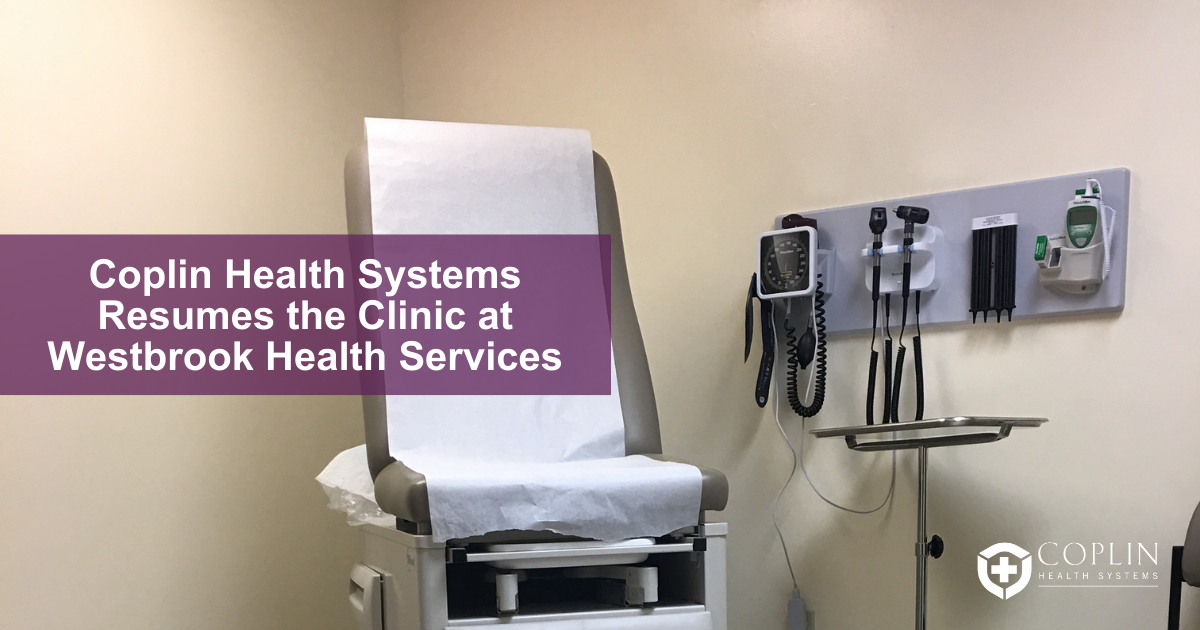 Coplin Health Systems Resumes the Clinic at Westbrook Health Services ...